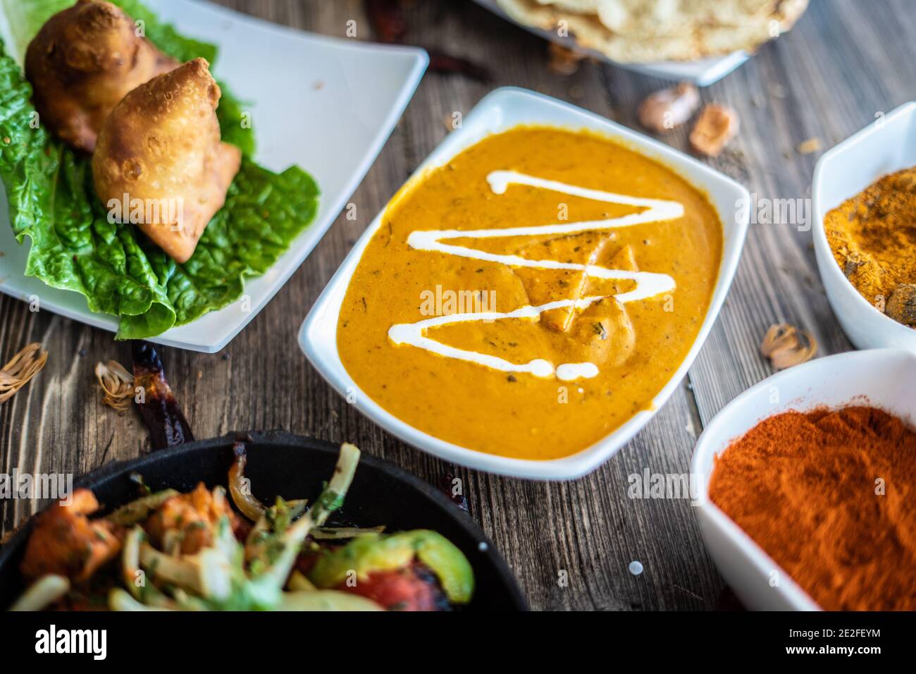 spiced indian style curry dish Stock Photo - Alamy