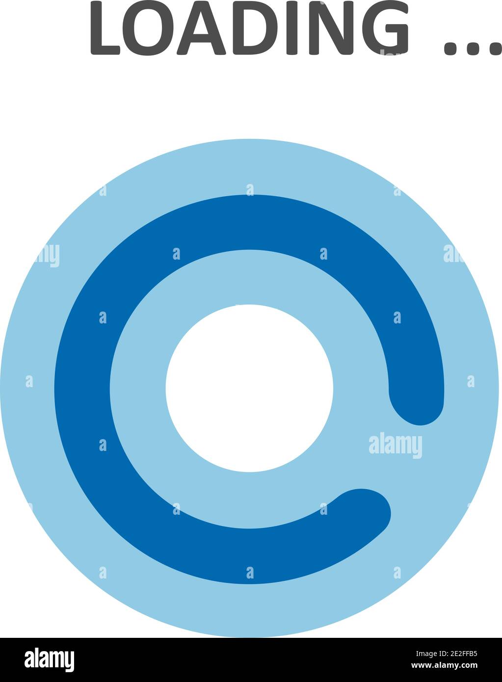 Loading icon in a round. Load icon in flat design. Eps10 Stock Vector Image & Art - Alamy