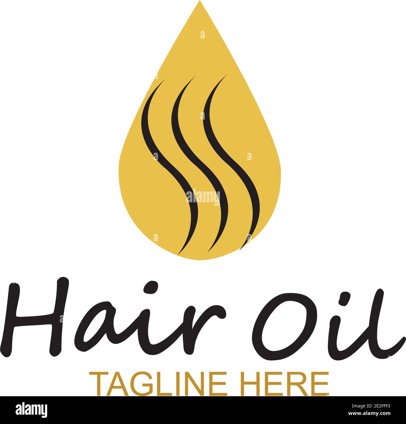 Skin oil treatment hair Stock Vector Images - Alamy