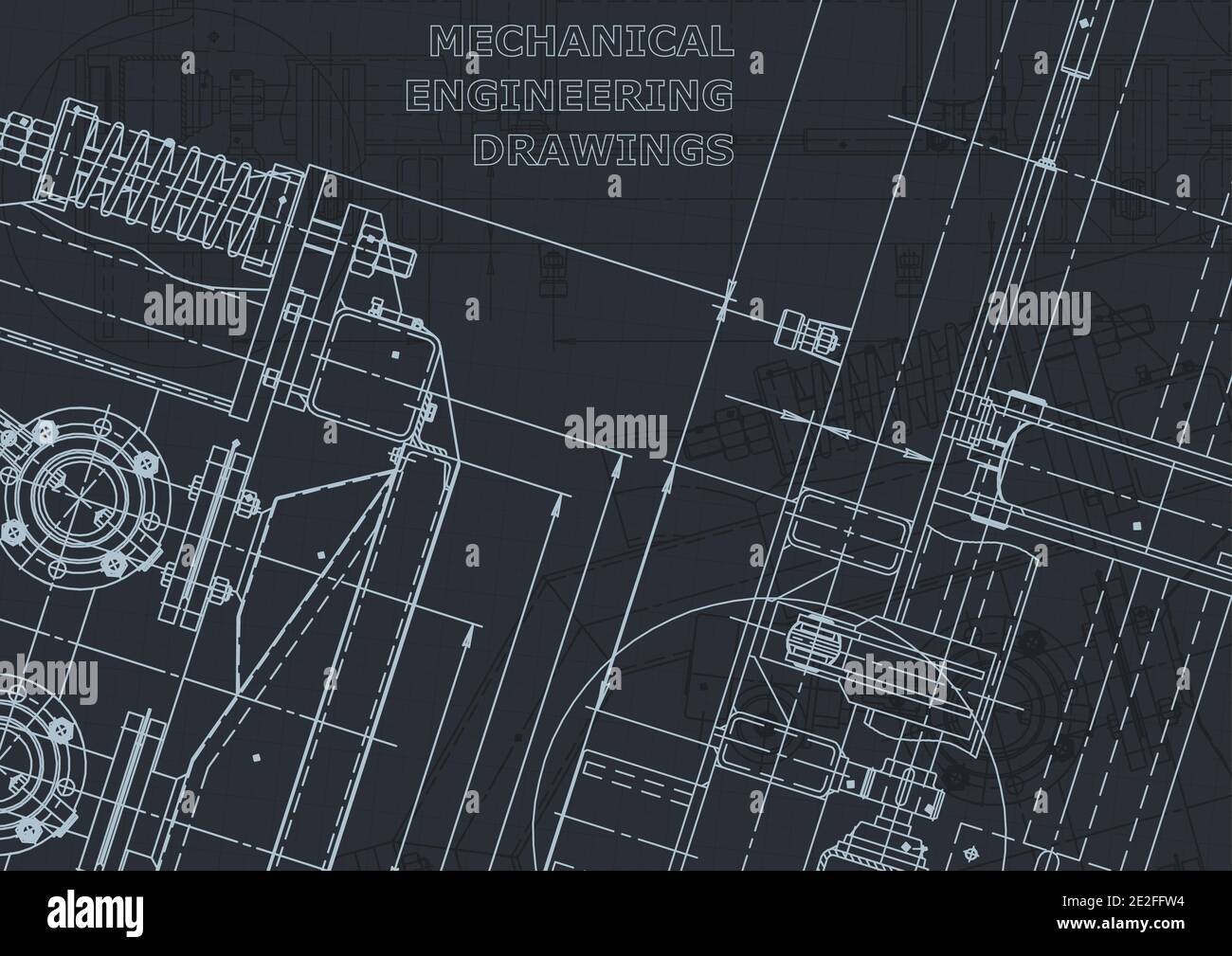 Corporate Identity. Mechanical engineering drawing. Technical ...