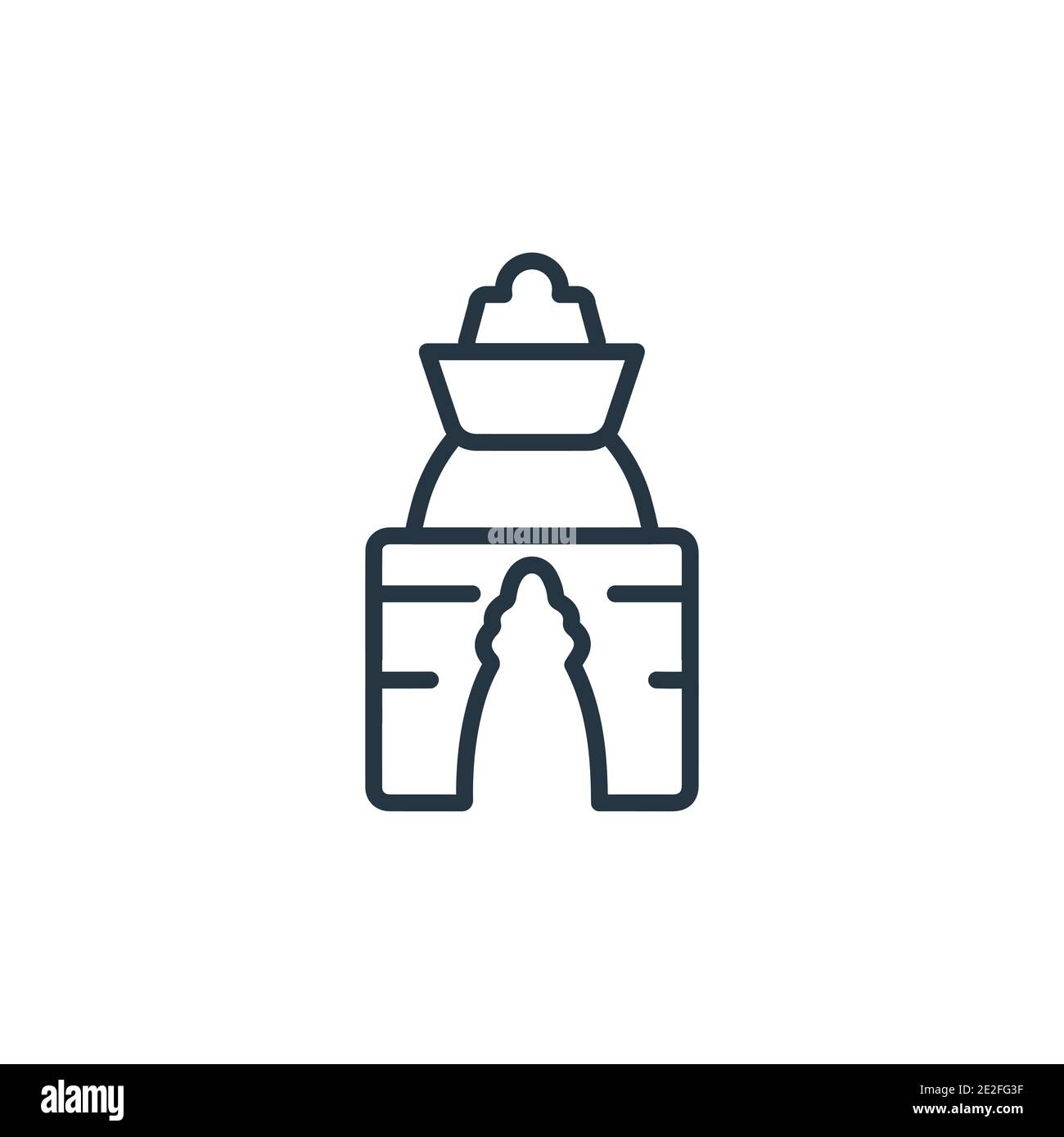 India symbols flat design Cut Out Stock Images & Pictures - Alamy