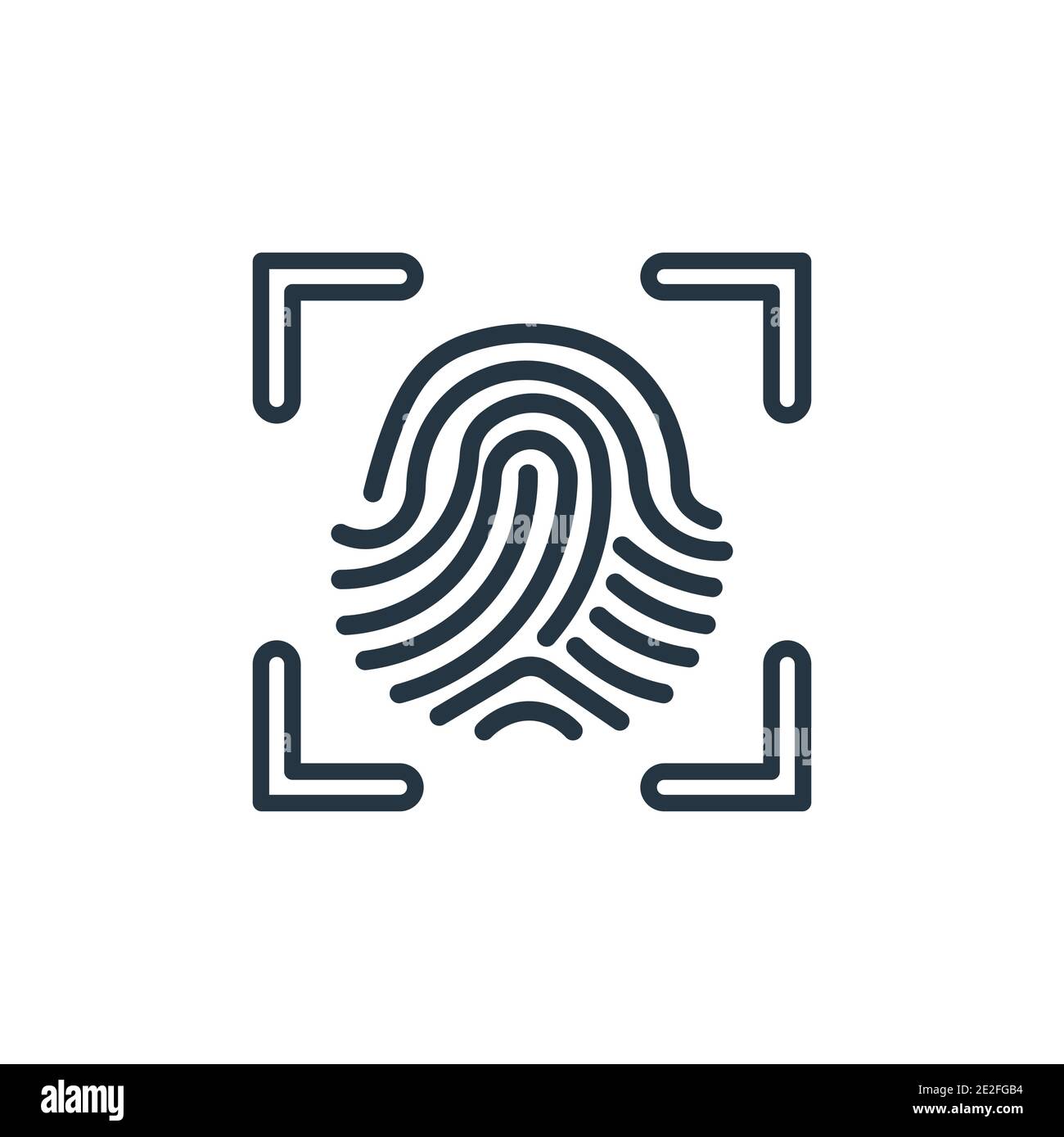 Biometric recognition outline vector icon. Thin line black biometric ... Biometric recognition outline vector icon. Thin line black biometric ...