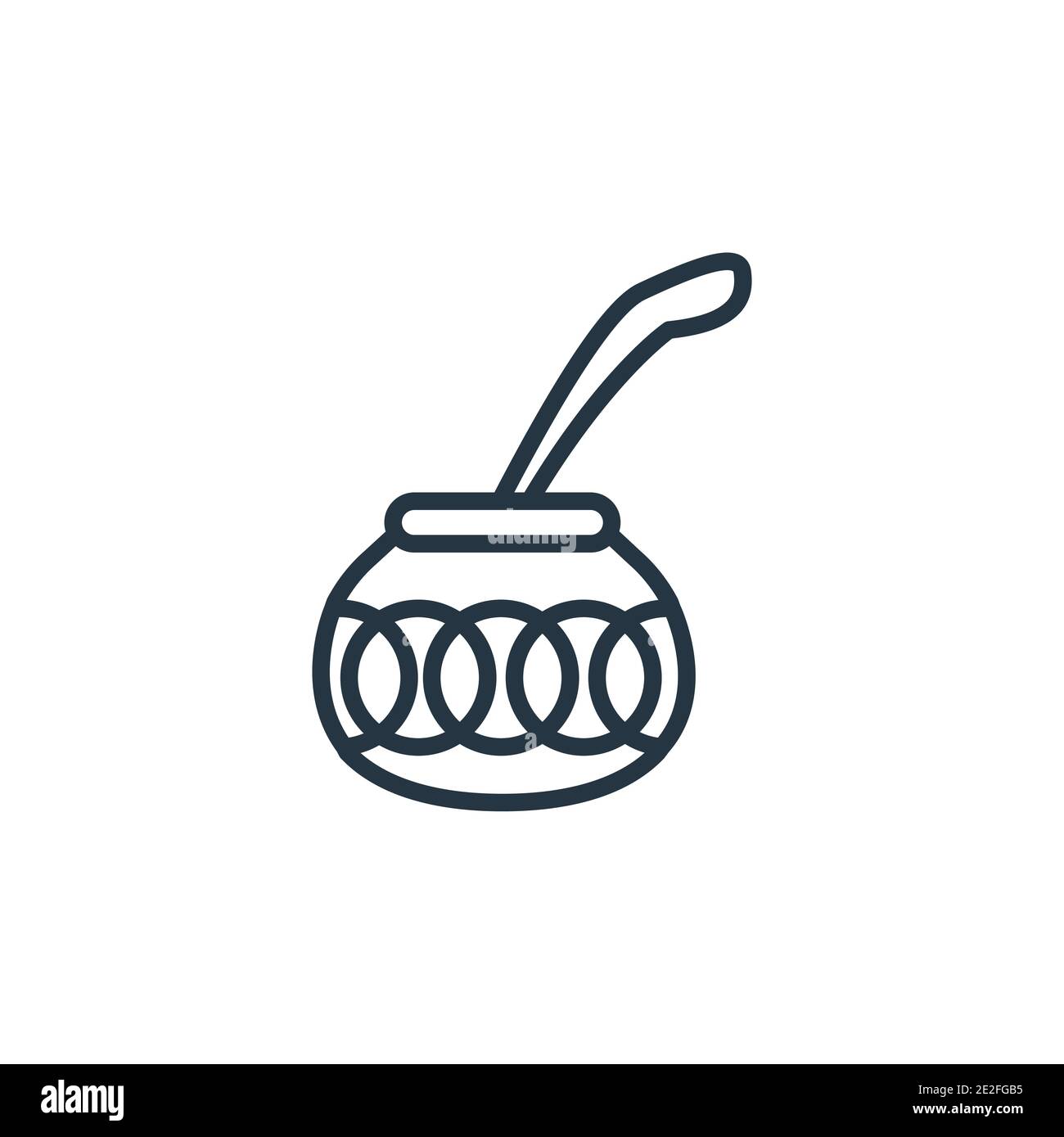 Kalabas outline vector icon. Thin line black kalabas icon, flat vector ...