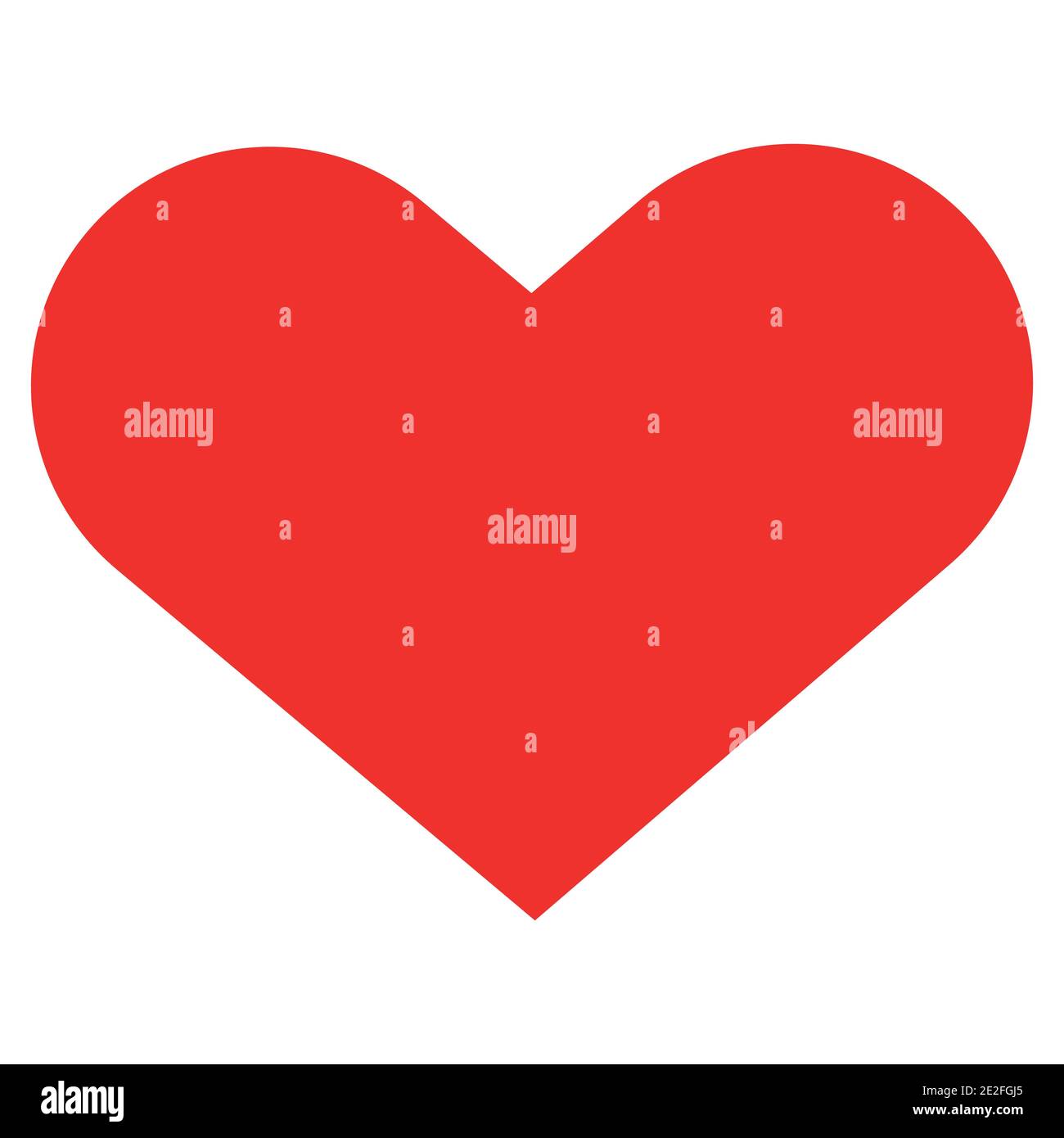 Red heart icon, symbol, vector for apps and websites Stock Vector Image ...