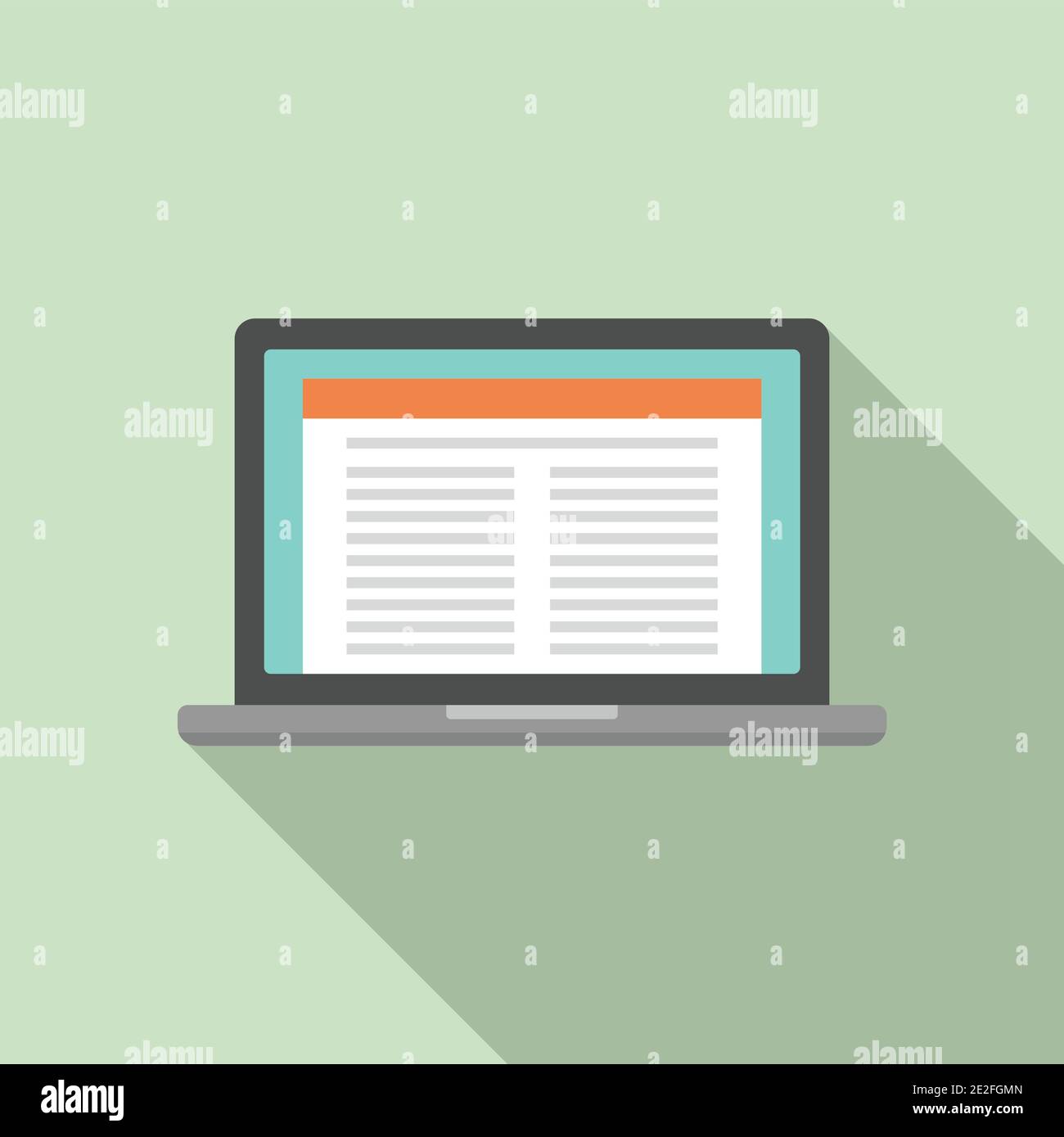 Estimator laptop icon, flat style Stock Vector Image & Art - Alamy