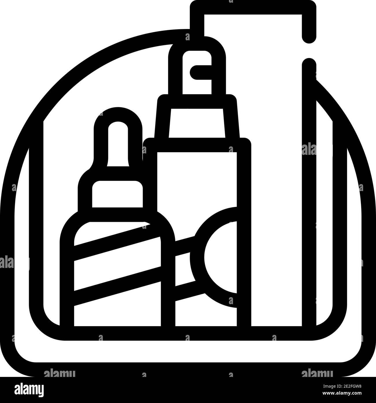 face care kits gift line icon vector illustration Stock Vector Image ...