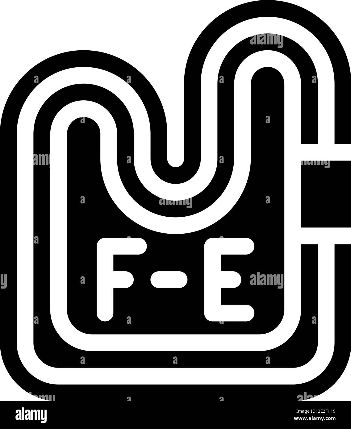 racing track for electric cars glyph icon vector illustration Stock ...