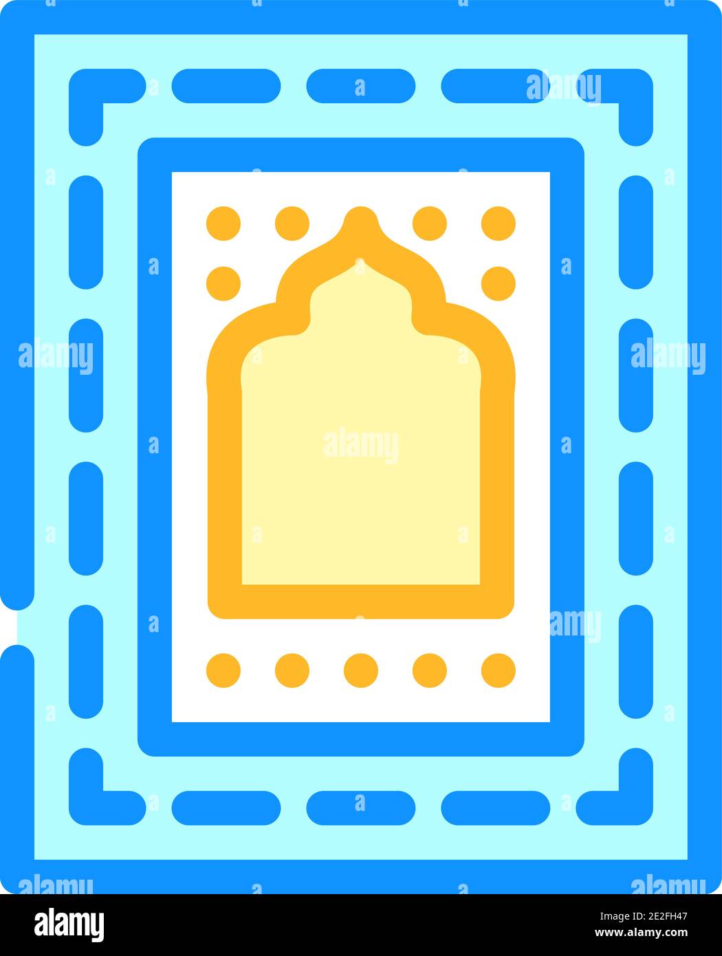 carpet for namaz color icon vector illustration Stock Vector Image ...