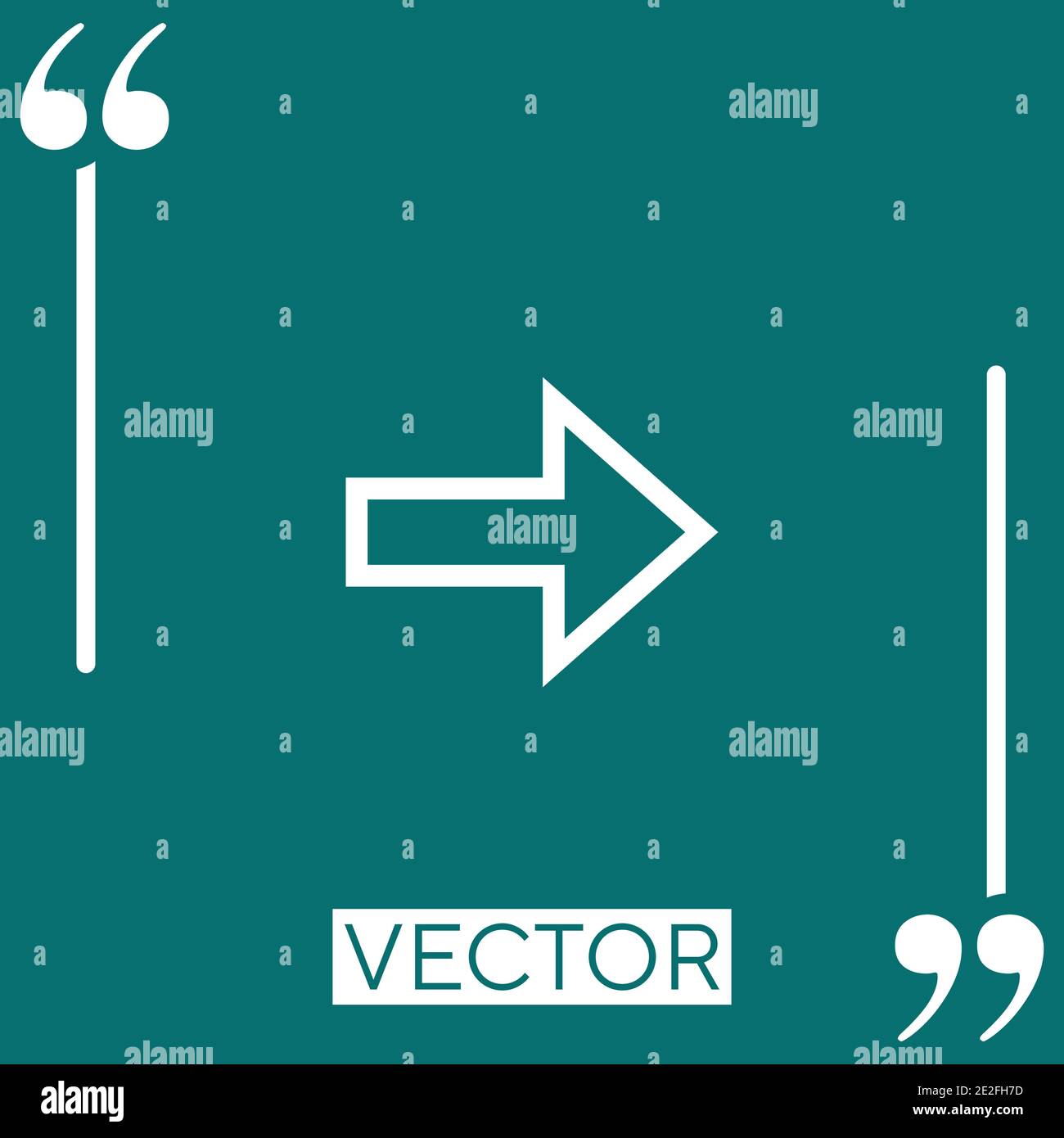 Right arrow white linear Stock Vector Images - Alamy