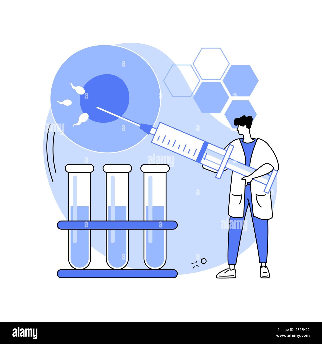 Artificial reproduction abstract concept vector illustration Stock ...