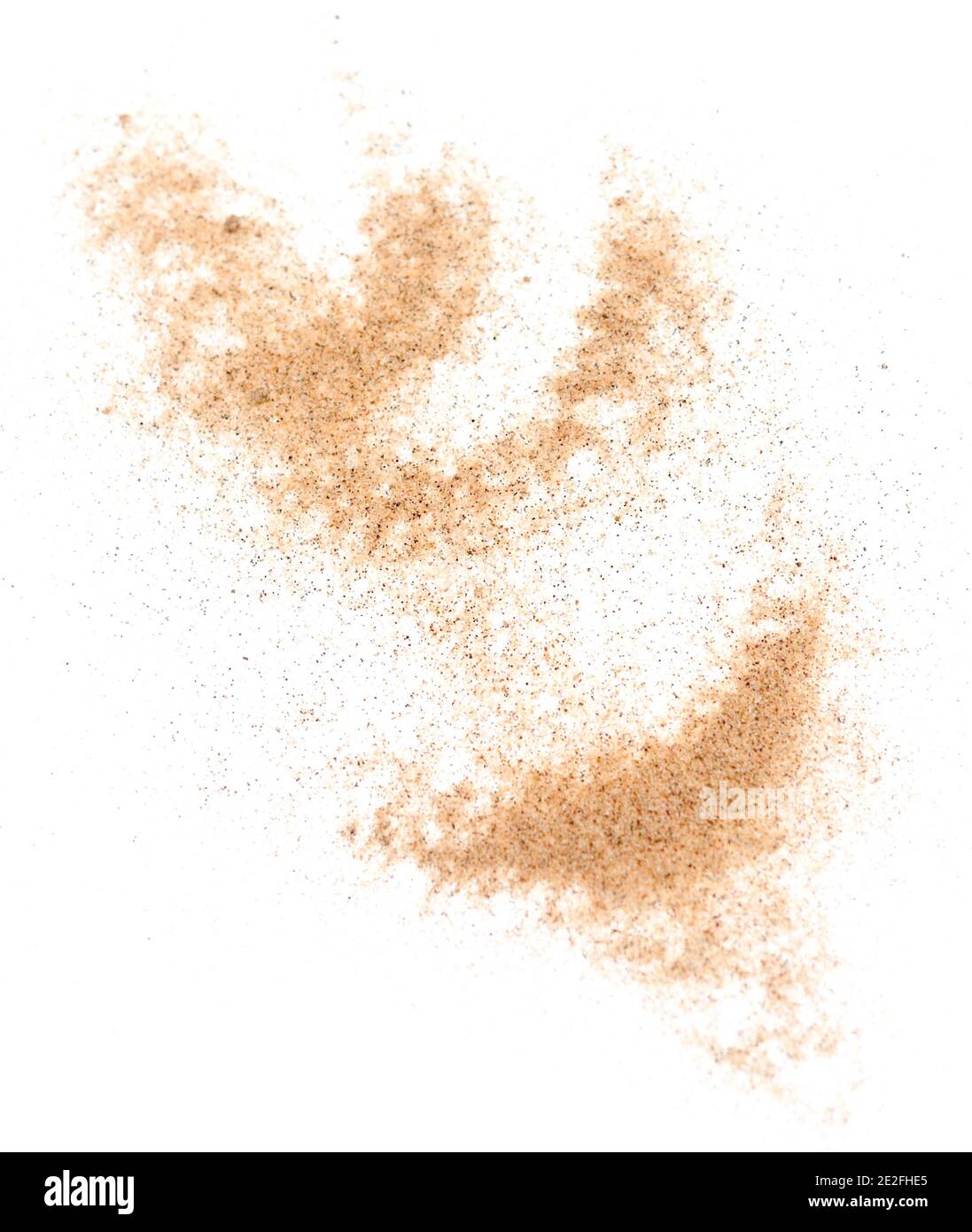 Sand isolated on white background Stock Photo - Alamy