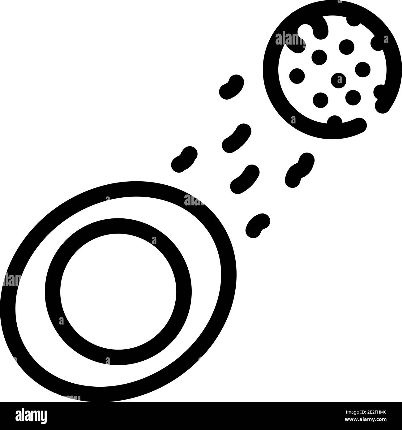 process describing ebb and flow line icon vector illustration Stock ...