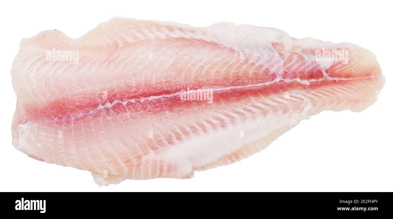 Fresh fish fillet isolated on white background Stock Photo - Alamy