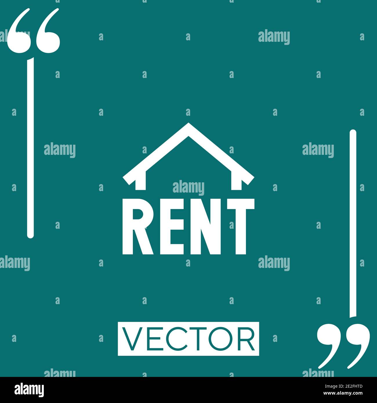 rent vector icon Linear icon. Editable stroke line Stock Vector Image ...