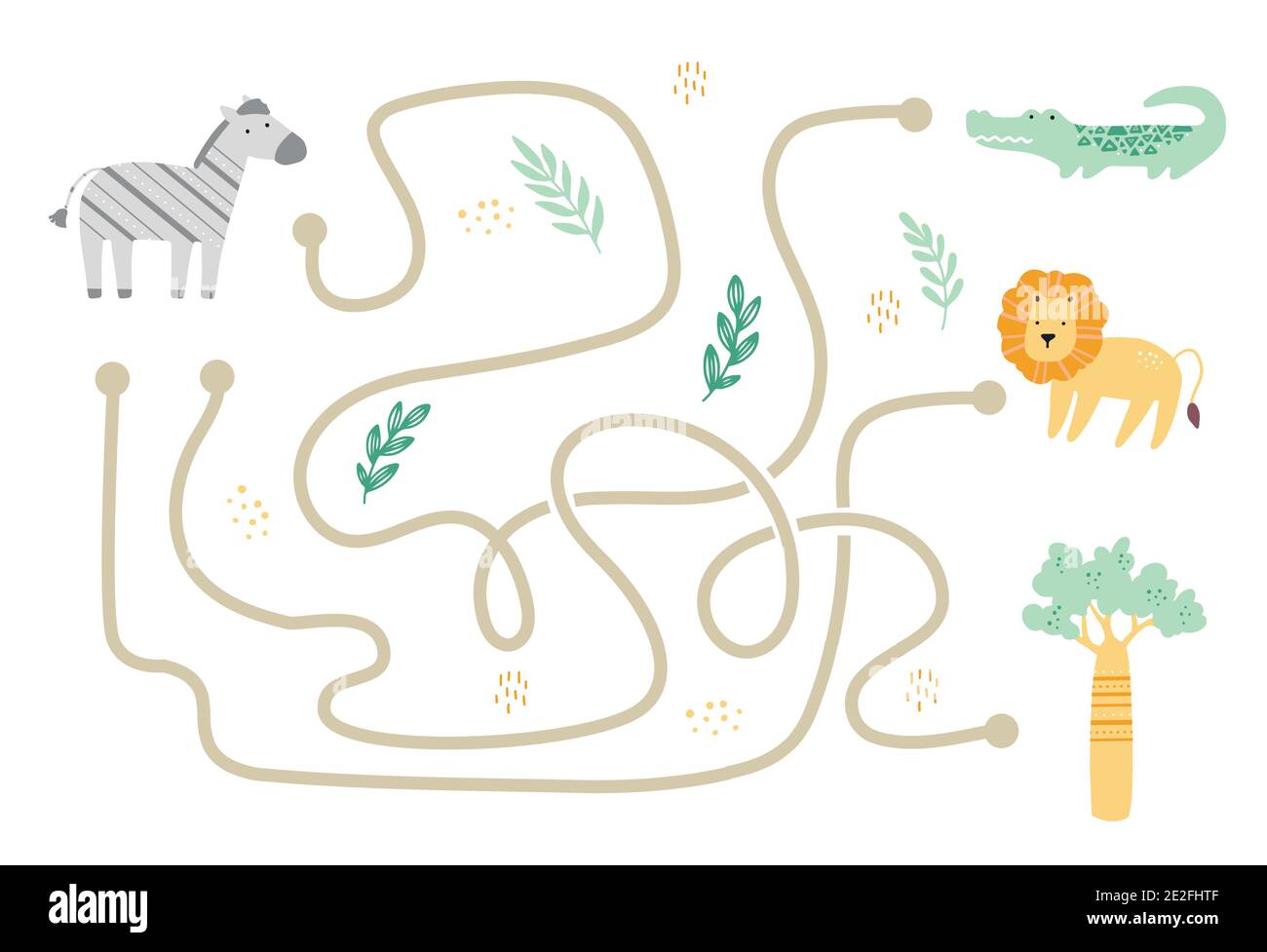 Child puzzle africa Stock Vector Images - Alamy