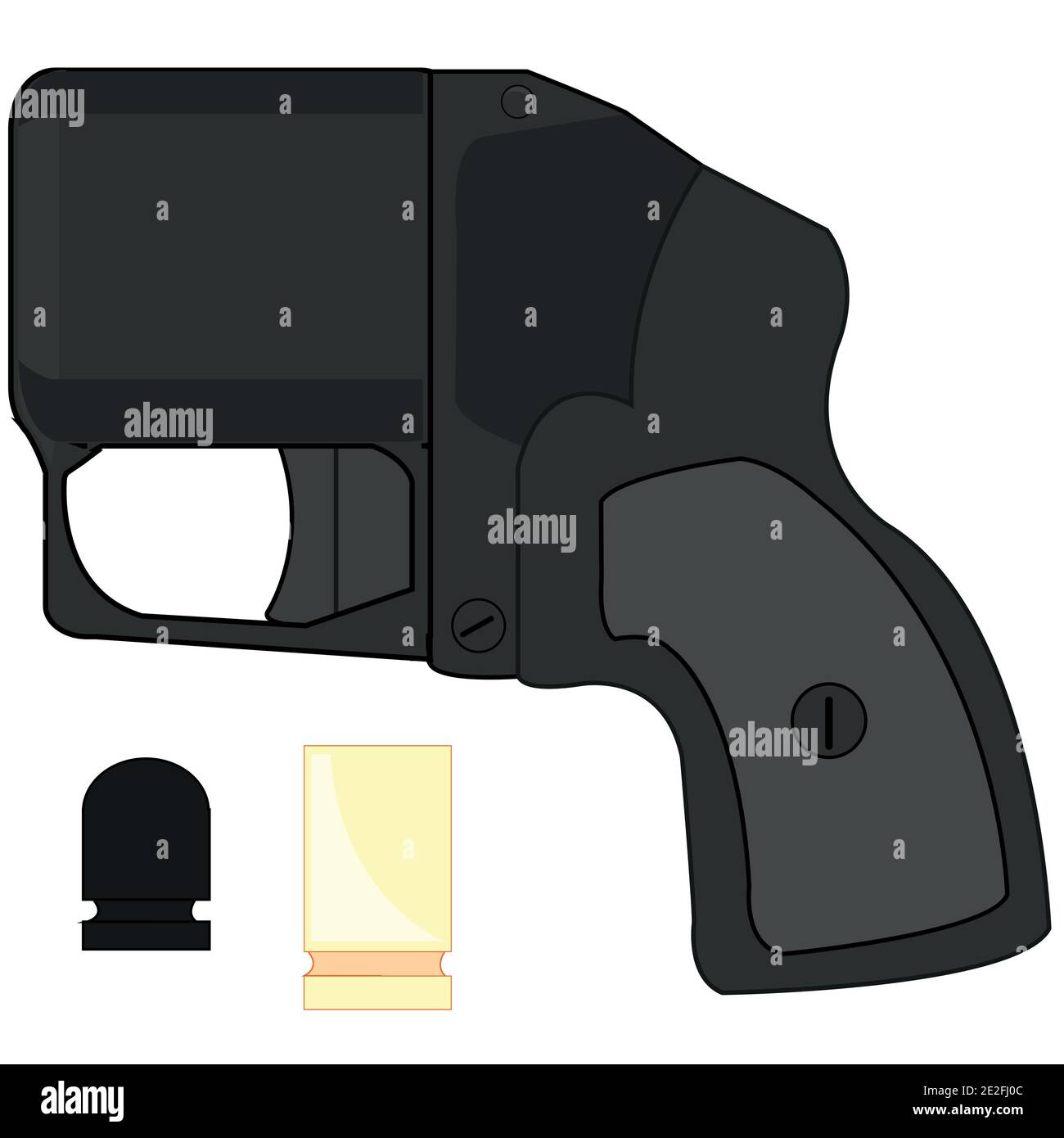 Vector illustration of the traumatic gun for defence wasp Stock Vector ...