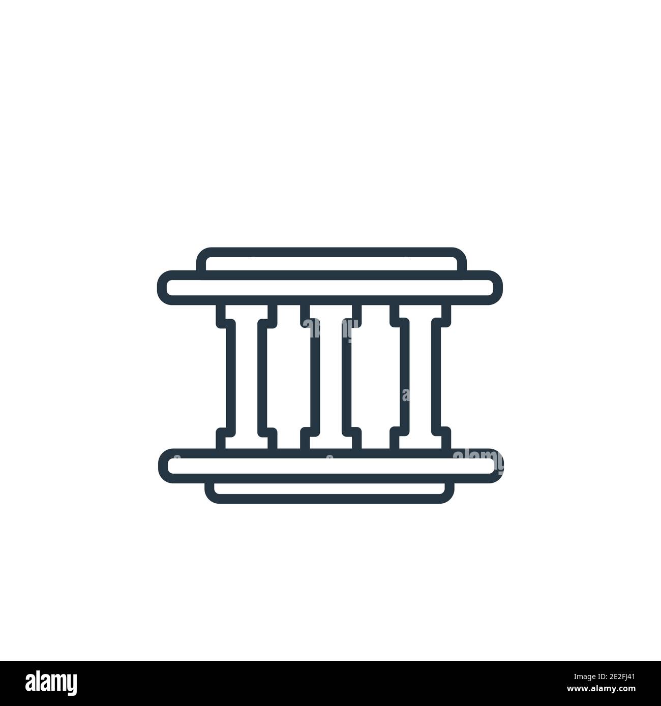 Lincoln memorial outline vector icon. Thin line black lincoln memorial ...