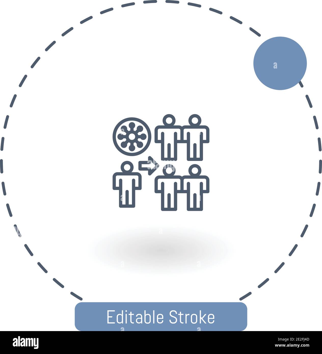 spreading vector icon editable stroke outline icons for web and mobile ...