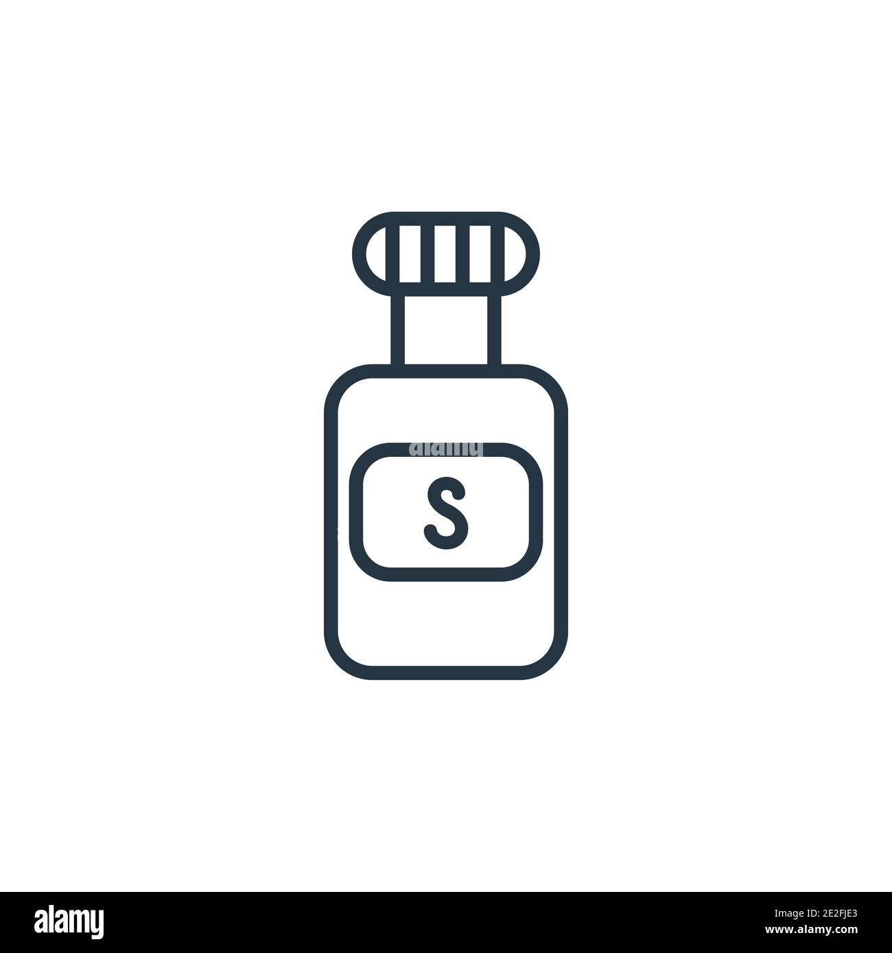Solvent outline vector icon. Thin line black solvent icon, flat vector ...