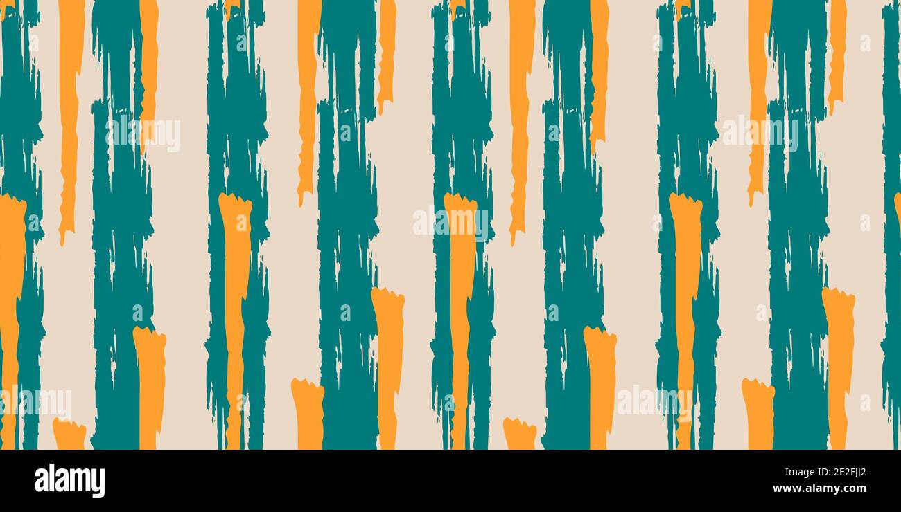 Seamless original pattern. Vertical strip. Vector abstract hand drawing ...
