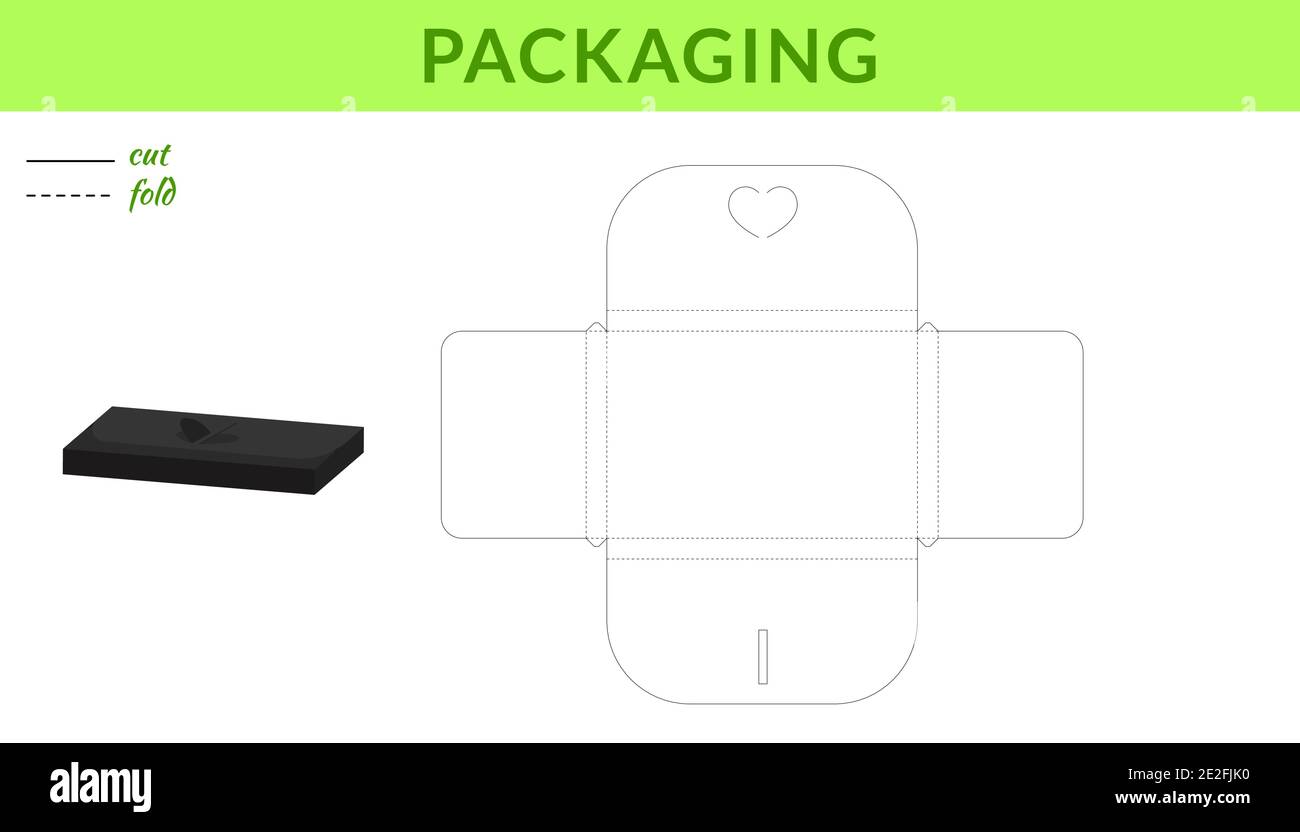 Gift box template for Valentine's day, birthdays, baby showers for ...