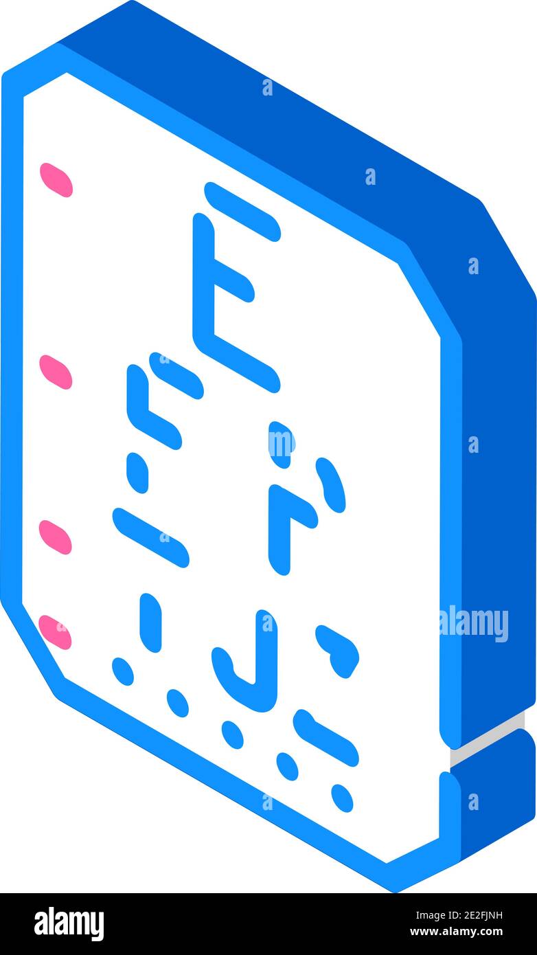 vision loss symptom isometric icon vector illustration Stock Vector ...