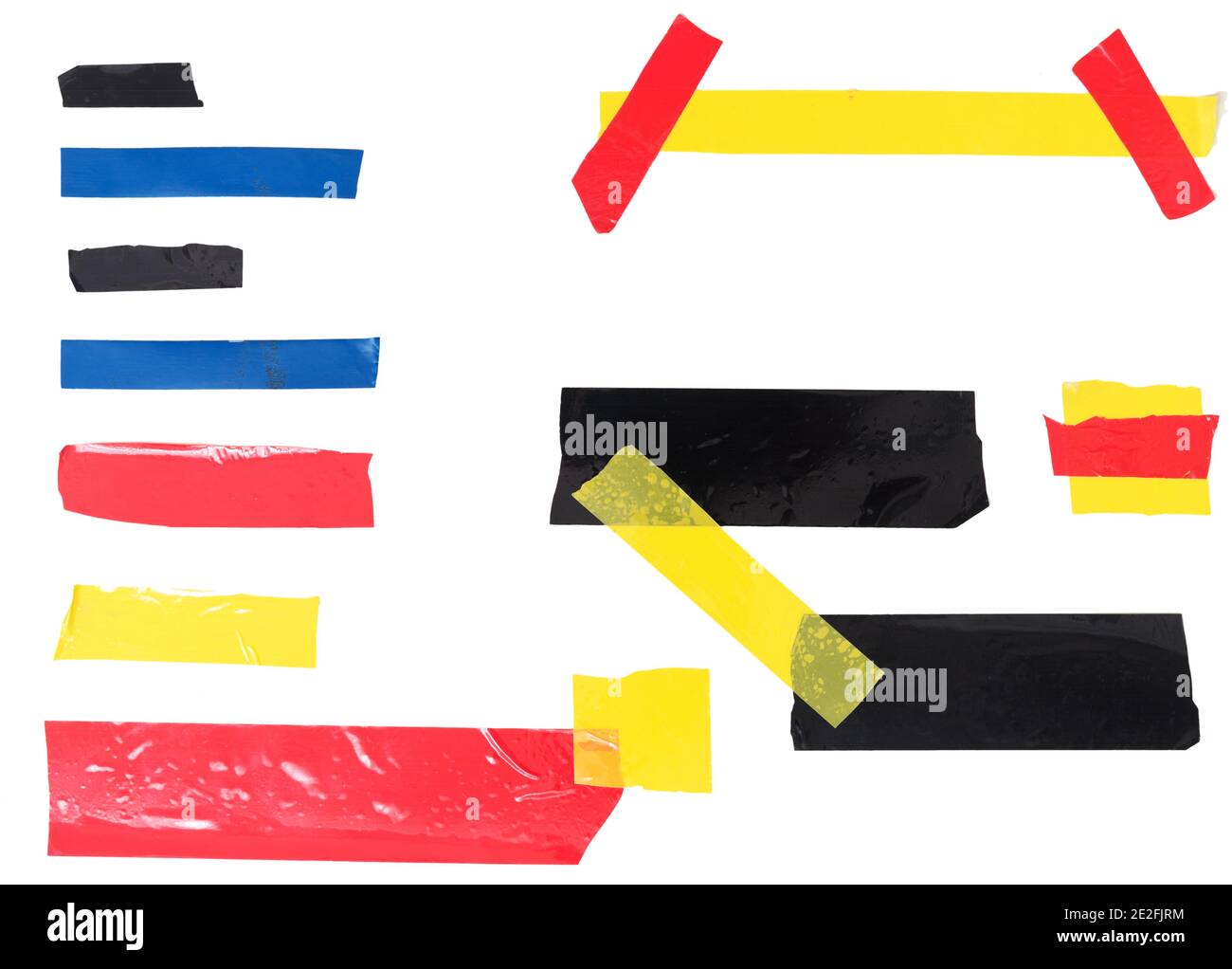 Color scotch tapes isolated on white background Stock Photo - Alamy