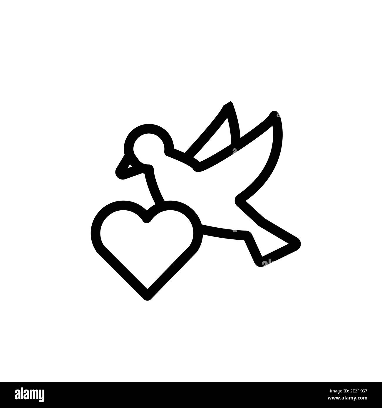 Dove Outline Vector