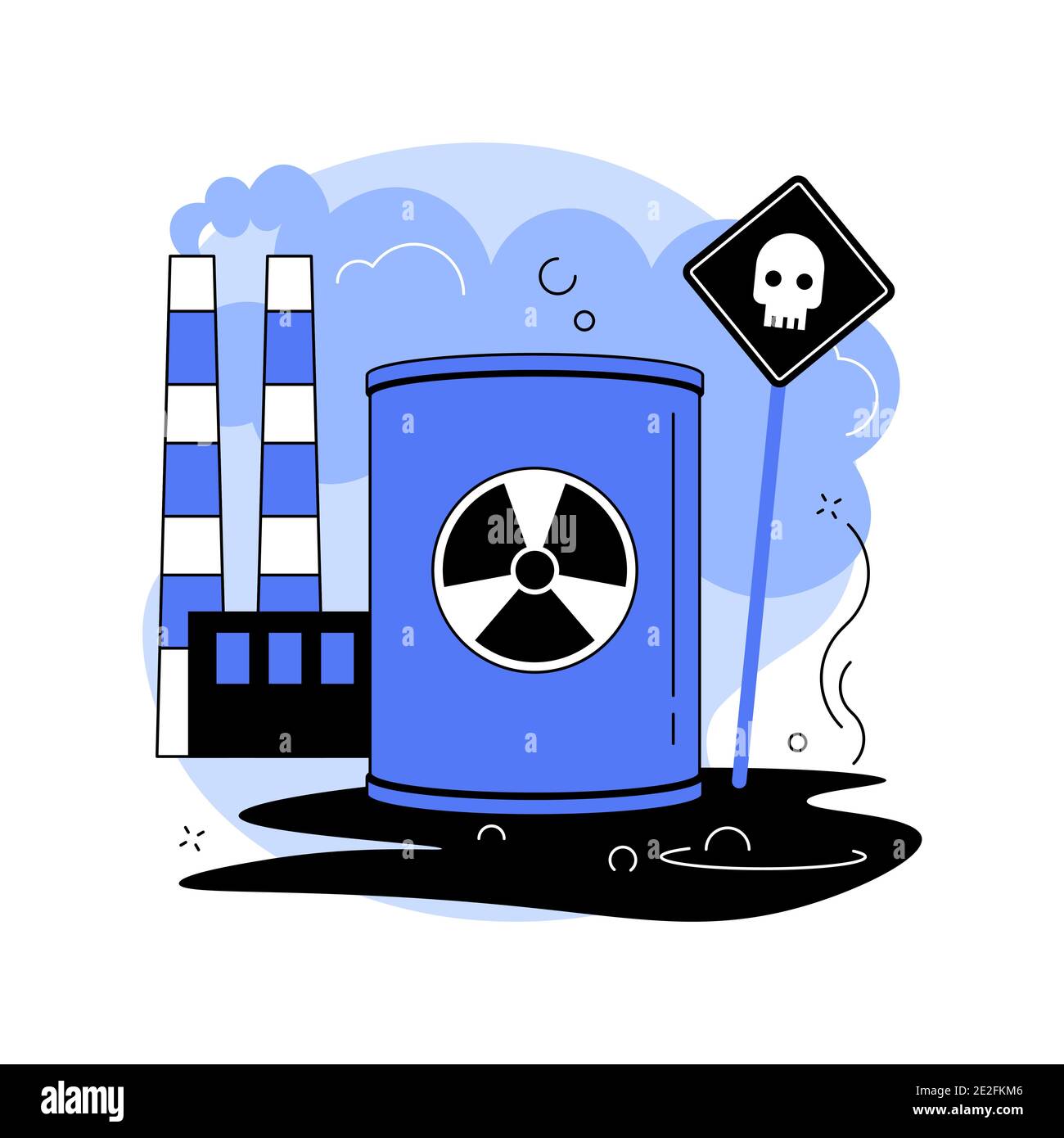 Technological disasters abstract concept vector illustration Stock ...