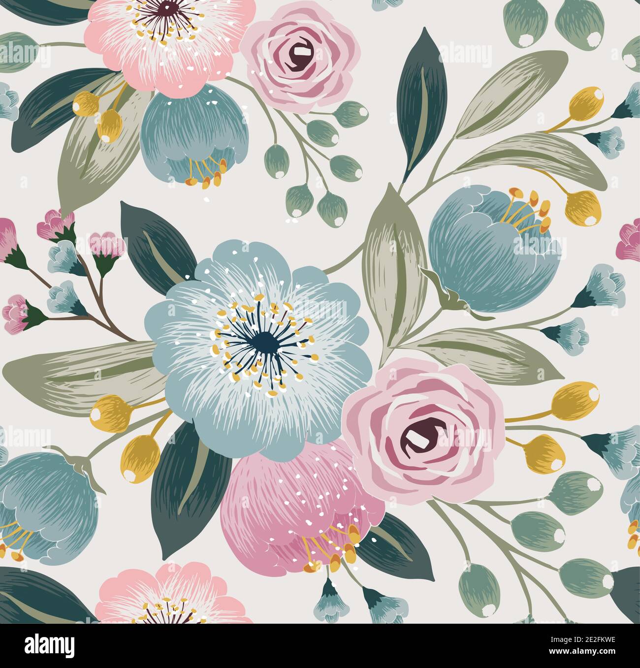 Contents of Flower Deco Art Materials Stock Vector Image & Art - Alamy