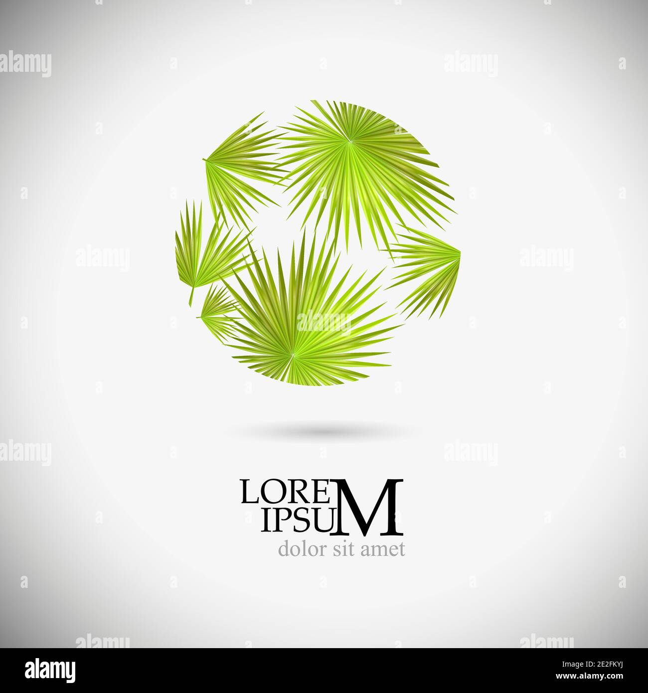 Palm tree object. Vector illustration . Logo palm Stock Vector Image ...