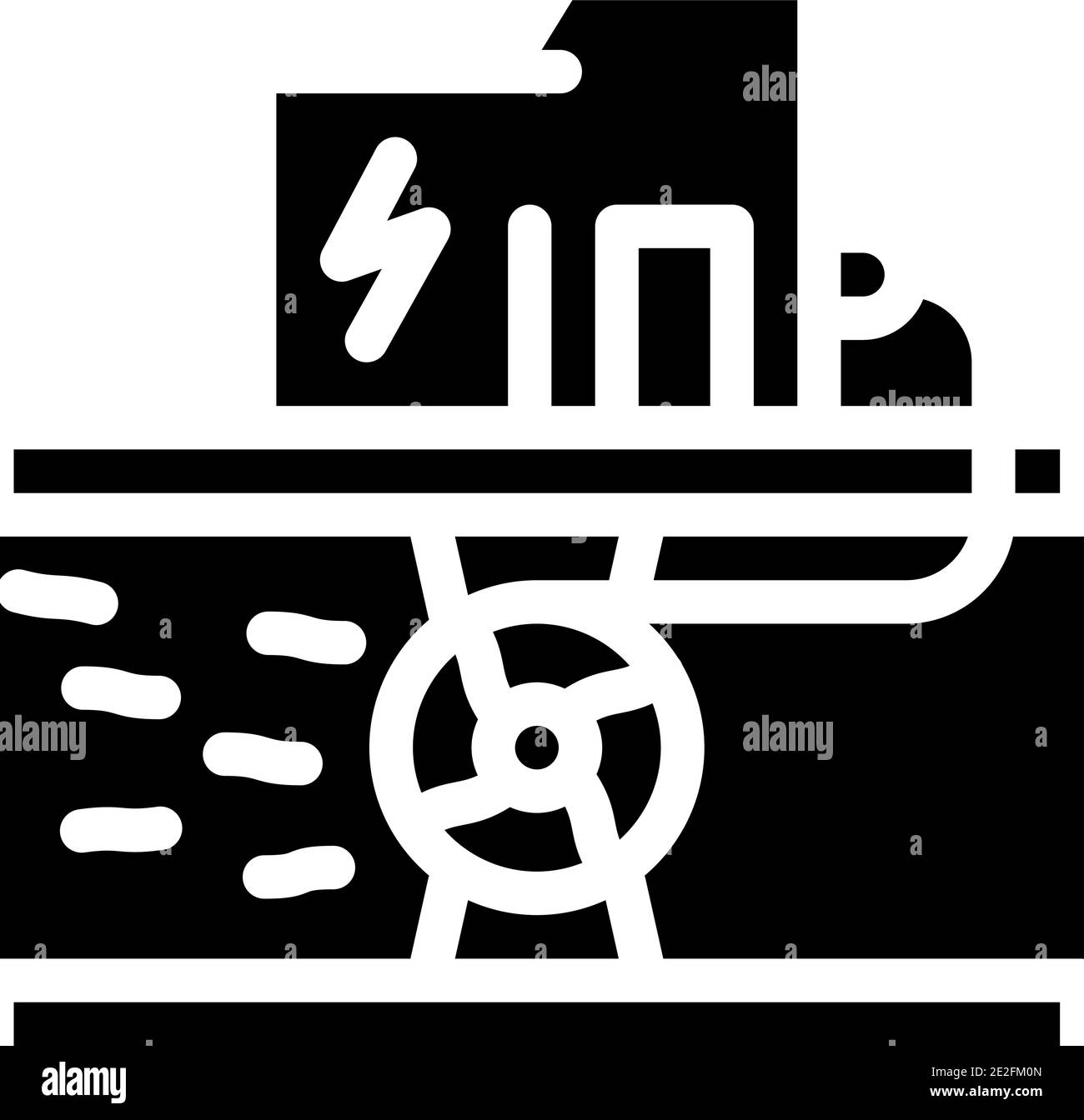 hydro generator glyph icon vector illustration Stock Vector Image & Art ...