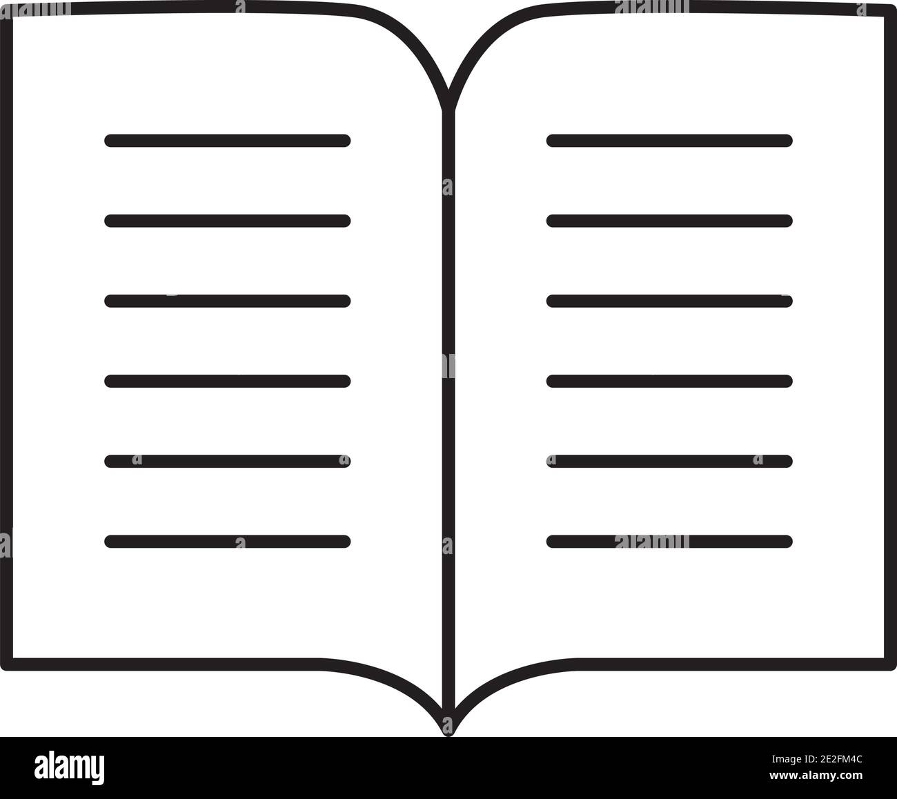 book icon over white background, line style, vector illustration Stock ...