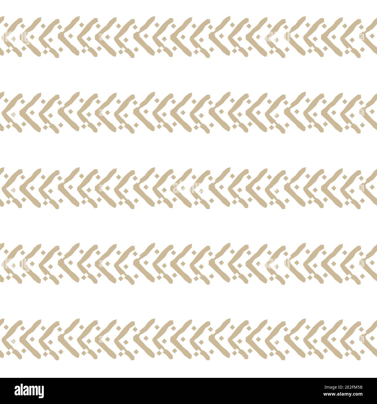 White and beige Seamless repeat border pattern with small jagged lines ...