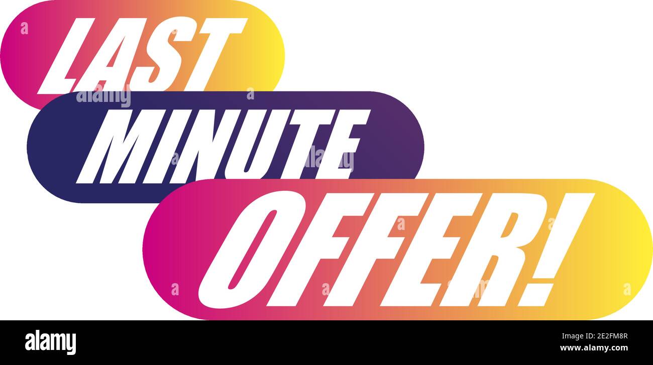 last minute offer in banner design, sale offer shopping and discount ...