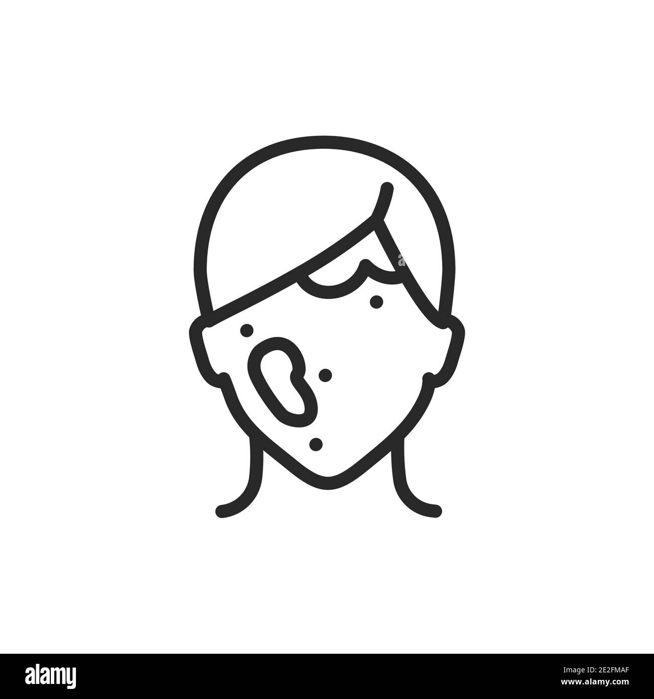 Flaky rash Stock Vector Images - Alamy