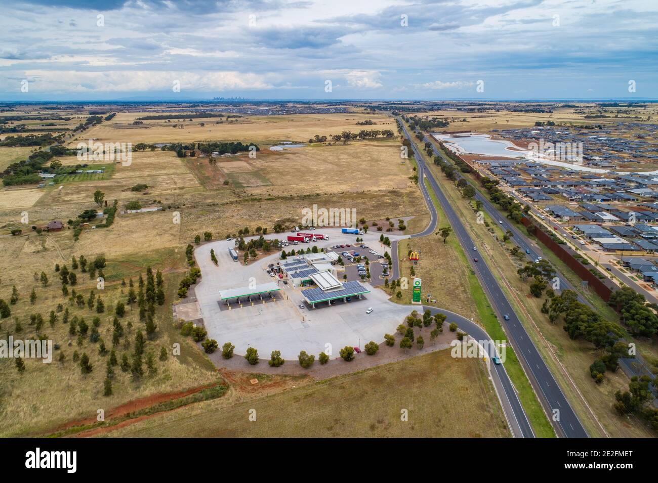 Melbourne, Australia - Circa January 2020: Aerial view of Western ...