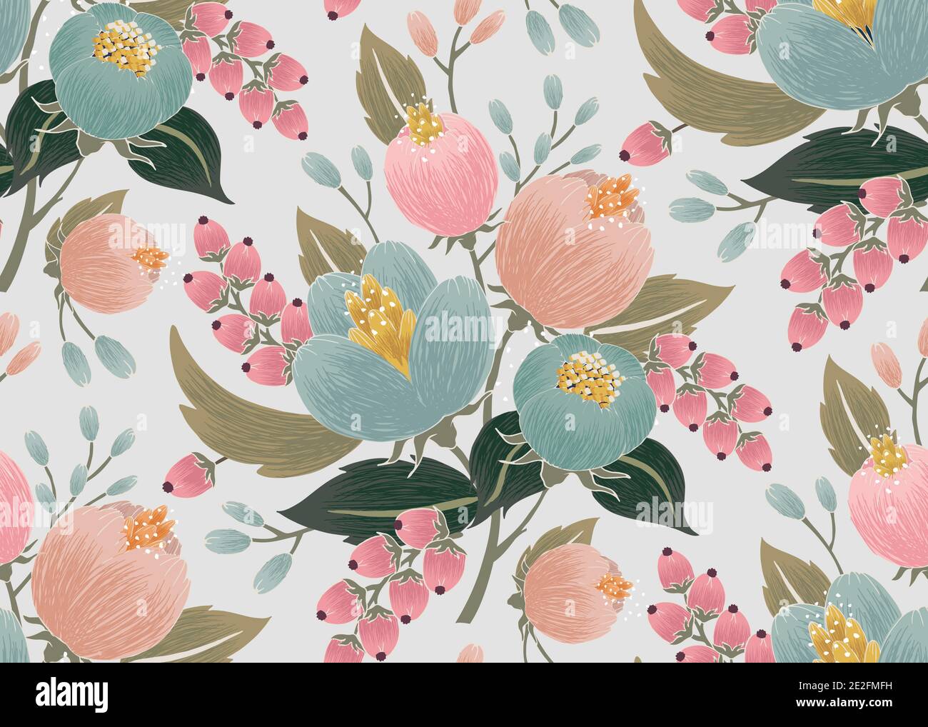 Contents of Flower Deco Art Materials Stock Vector Image & Art - Alamy