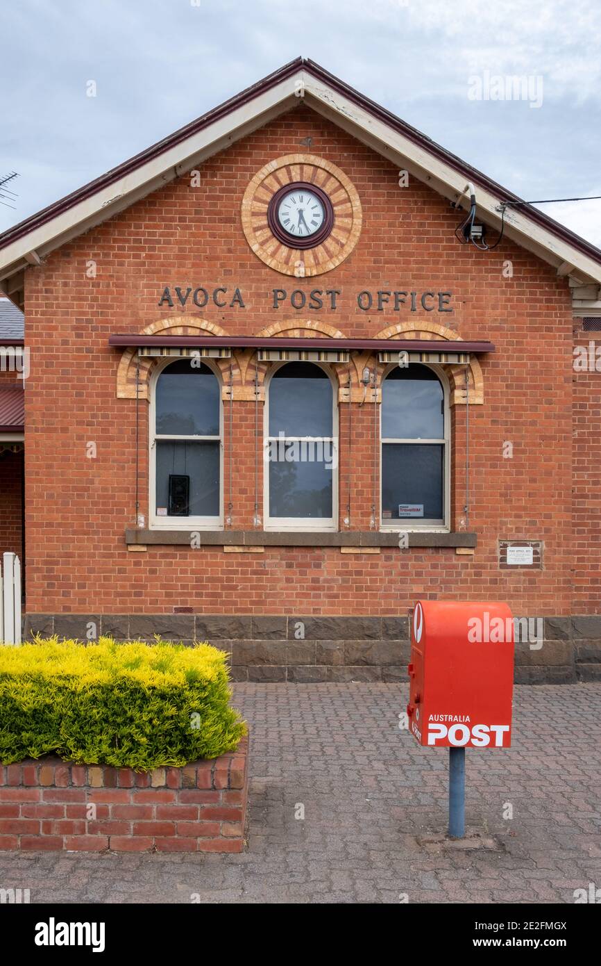 Avoca, Australia - Circa January 2021: Avoca Post Office exterior Stock ...
