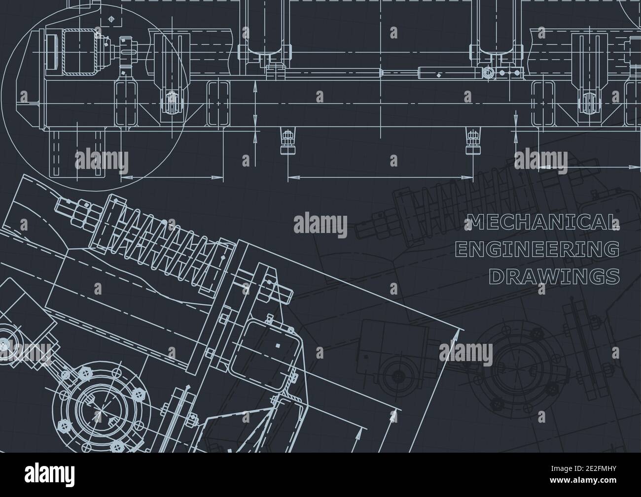 Computer aided design systems. Technical illustrations, background ...