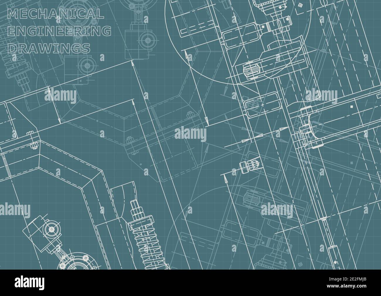 Corporate Identity. Vector engineering illustration. Cover, flyer ...