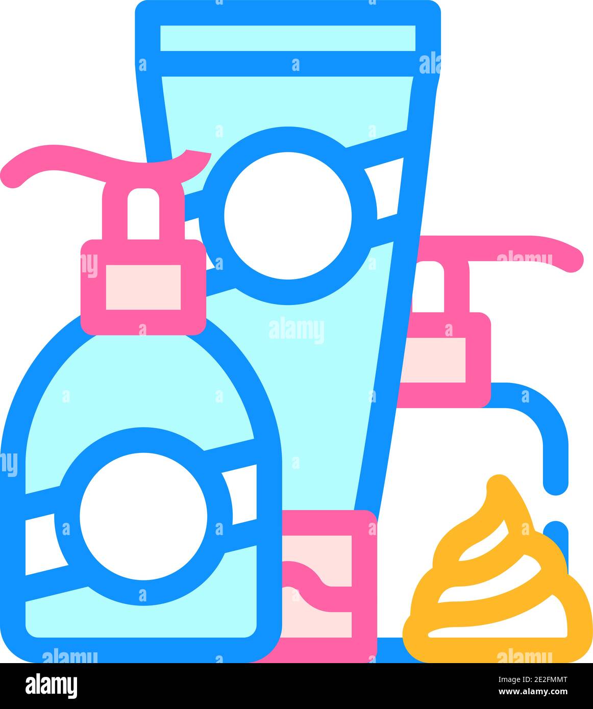 hands cream and lotion color icon vector illustration Stock Vector ...