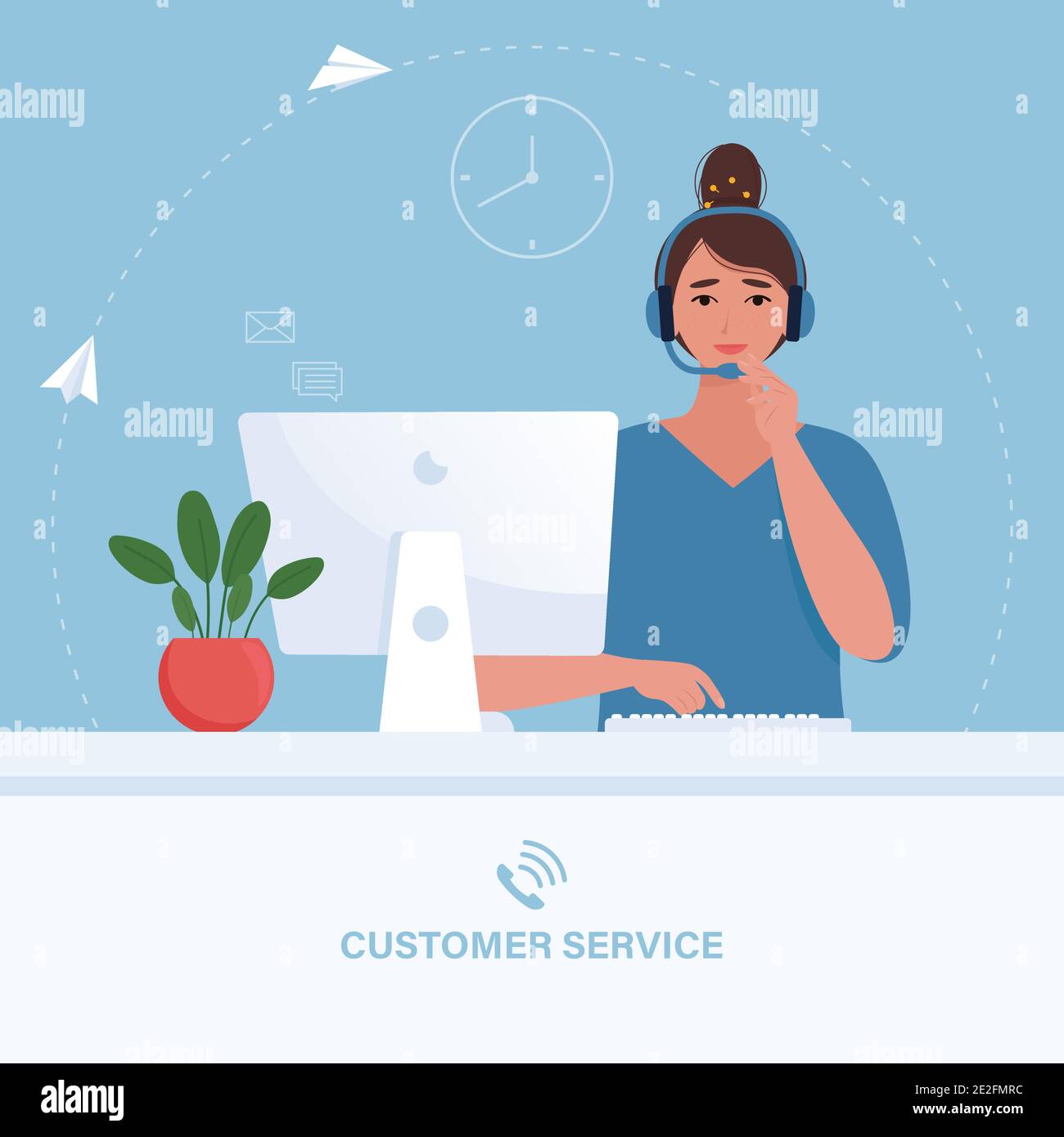 The calls landing Stock Vector Images - Alamy