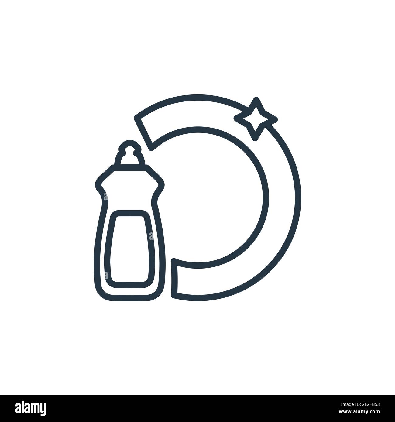 Washing plate outline vector icon. Thin line black washing plate icon ...