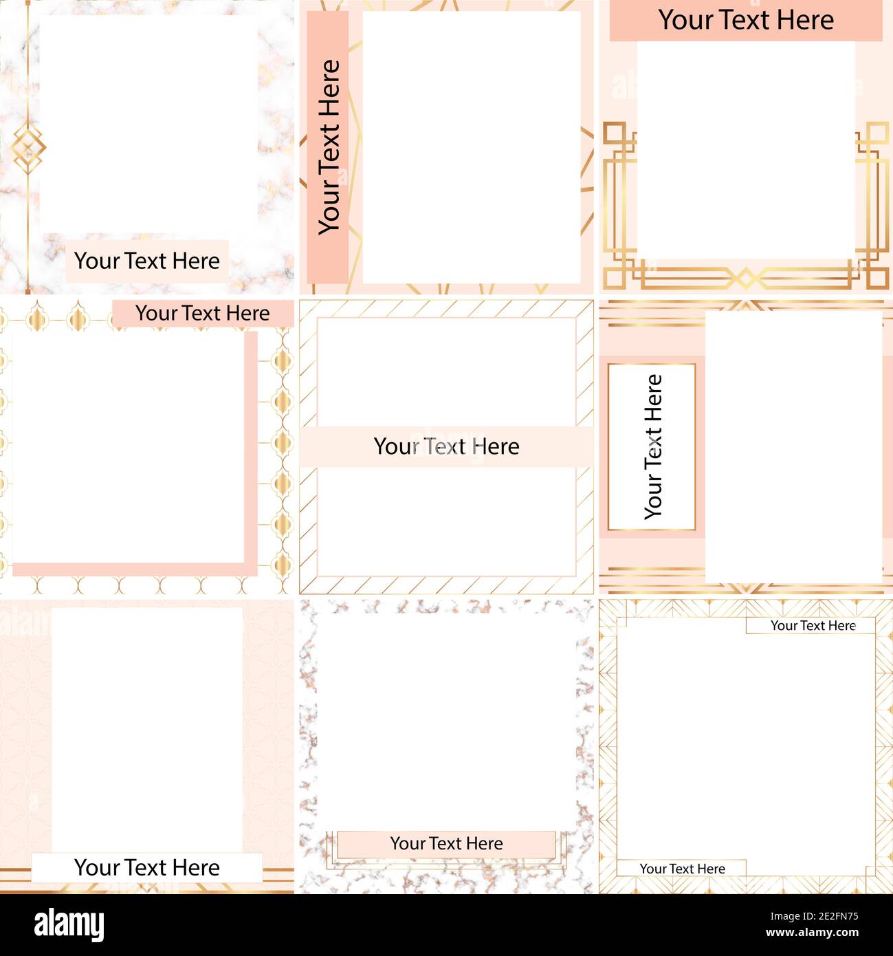 Instagram template- vector files designed in illustrator Stock Vector ...