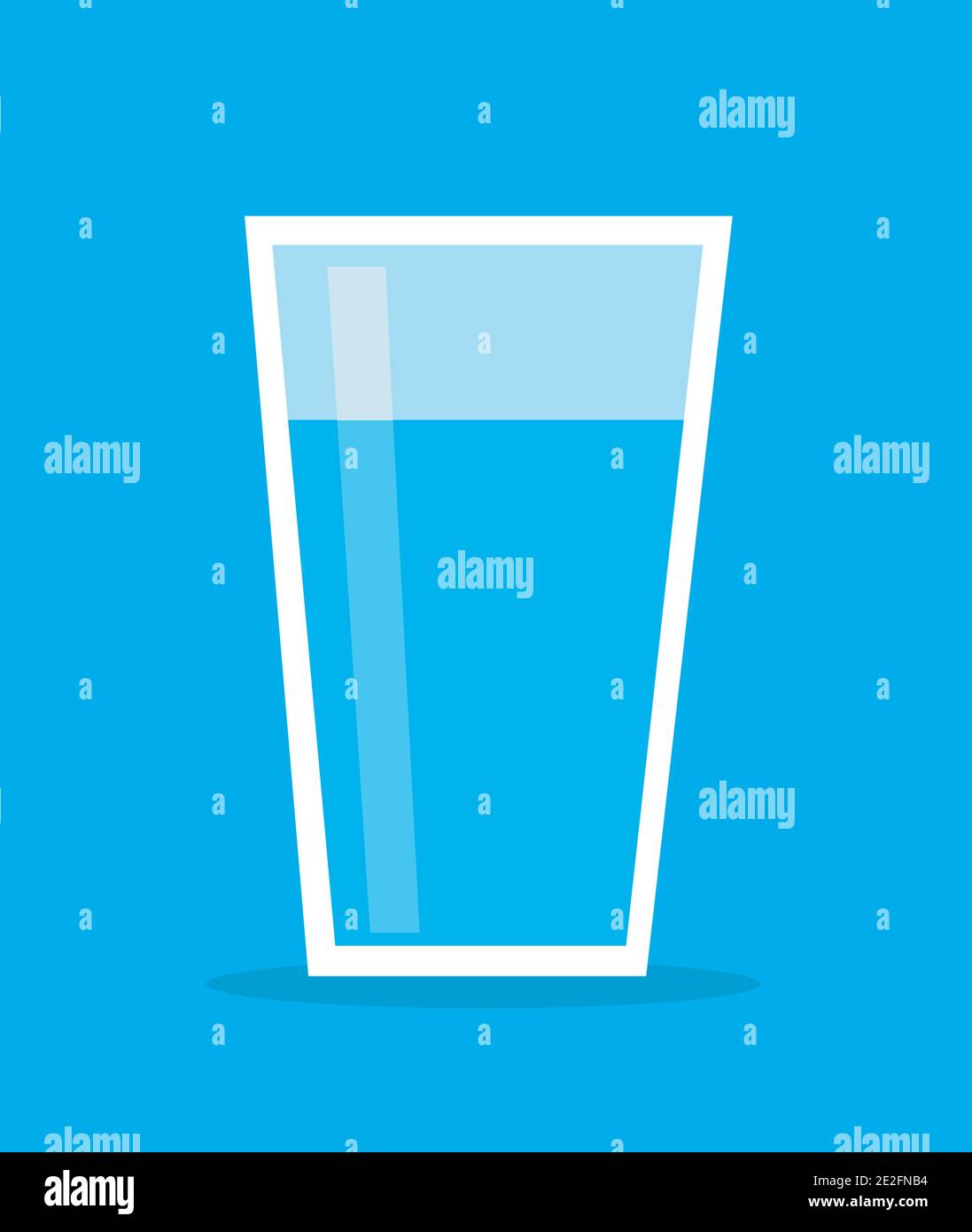 glass with water isolated illustration Stock Vector Image & Art - Alamy