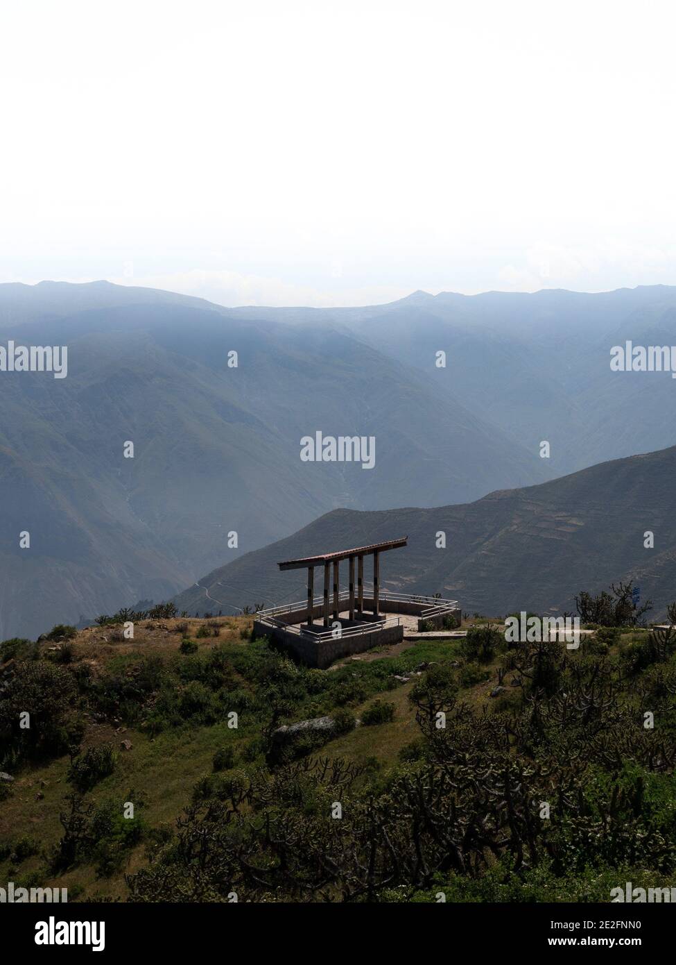 Panorama view of Marcahuasi andes plateau meseta rock formations ...