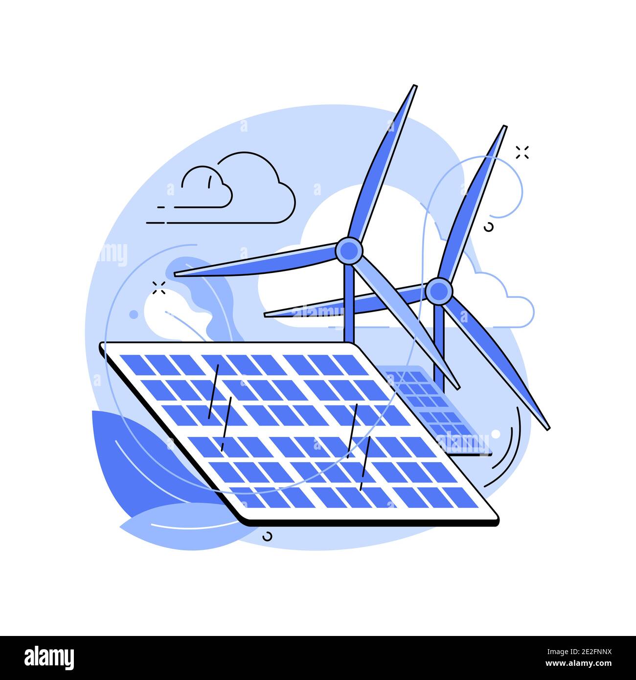 Renewable energy abstract concept vector illustration Stock Vector ...