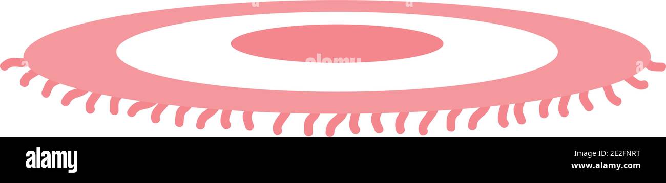 home rug in circle shape design, room and decoration theme Vector ...