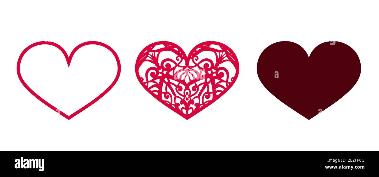 Paper cut valentine day Stock Vector Images - Alamy